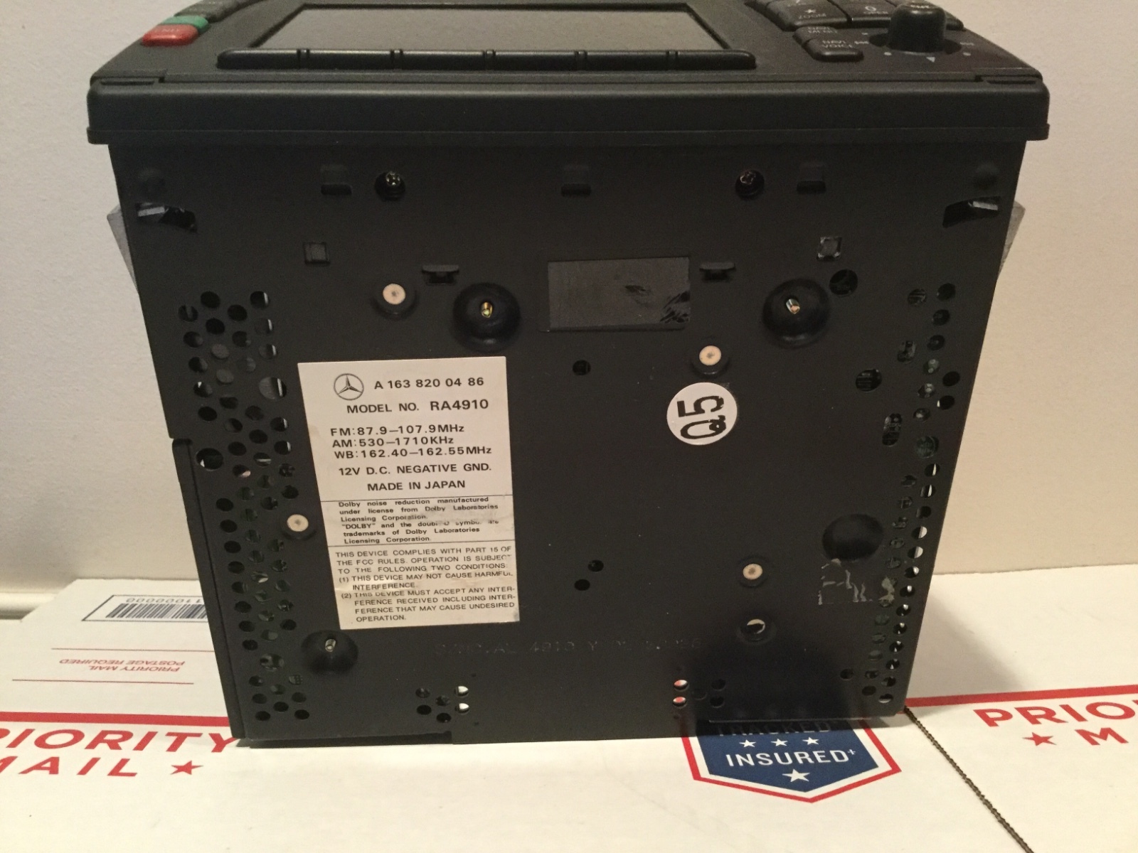 1998-2000 ML320 ML430 MERCEDES-BENZ OEM Radio Cassette Player LCD ...