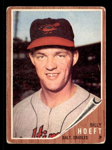1962 Topps Baseball #134 Billy Hoeft GD *e1 | eBay