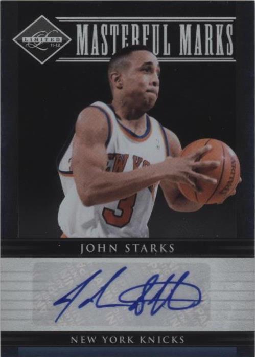 2011-12 Panini Limited - Masterful Marks Signatures John Starks #28 /50 ...