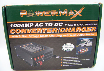 Powermax 100 Amp AC to DC 110VAC to 12VDC PM3-100LK Converter / Charger | eBay