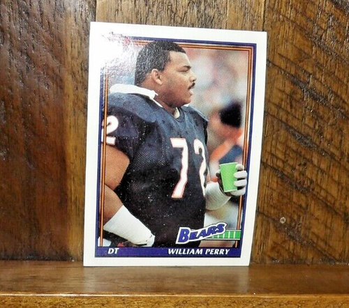 1991 Topps Football William Perry #161 Chicago Bears-Cool Card | eBay