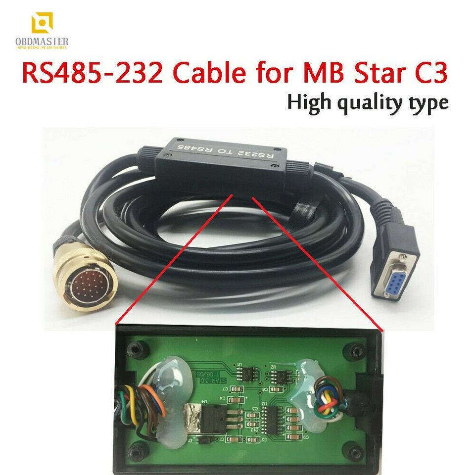 RS232 to RS485 Cable for MB STAR C3 for Red Multiplexer Car Diagnostic ...