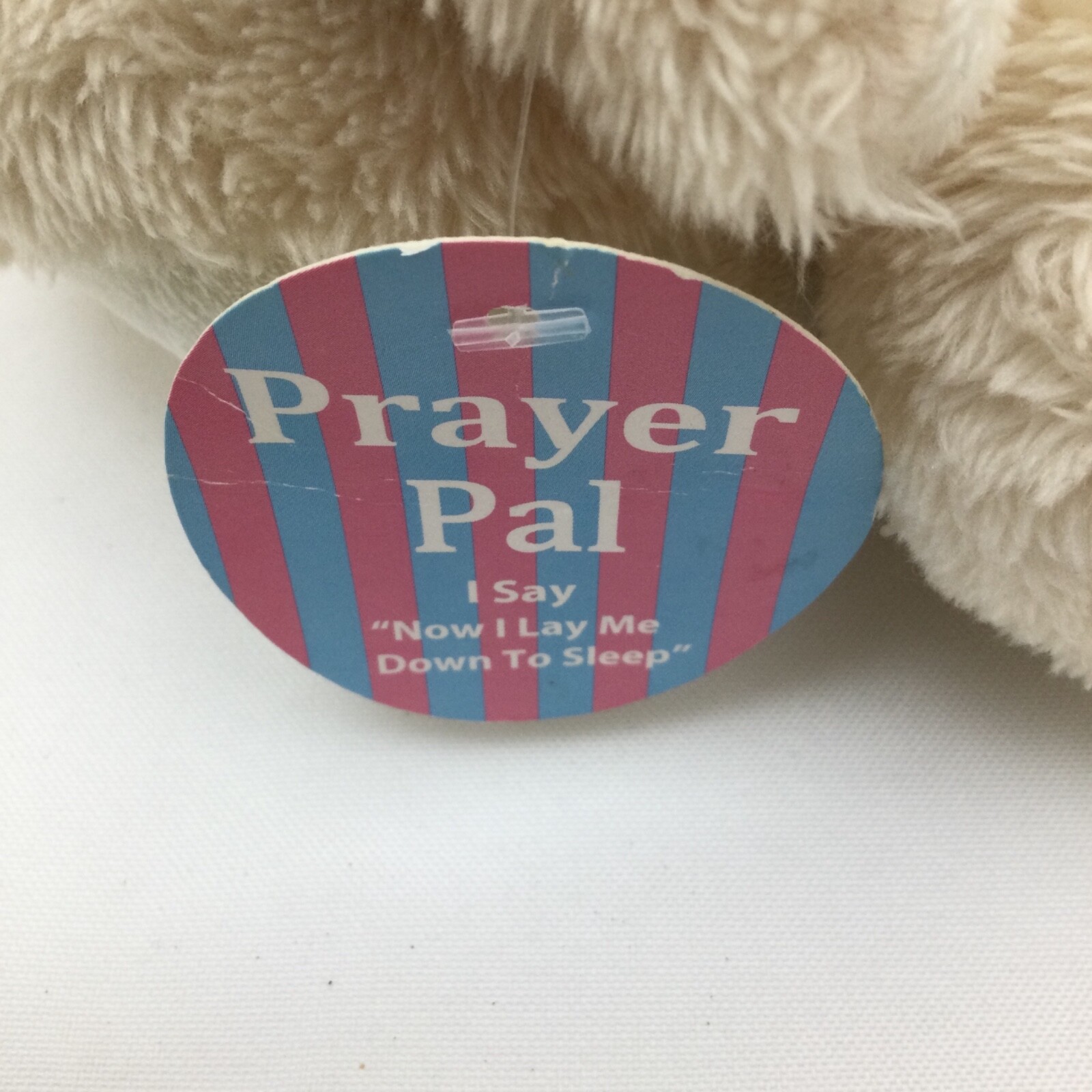 Praying Lamb Cream White Pink Sound NWT Prayer Pal Plush 8" Toy Lovey ...