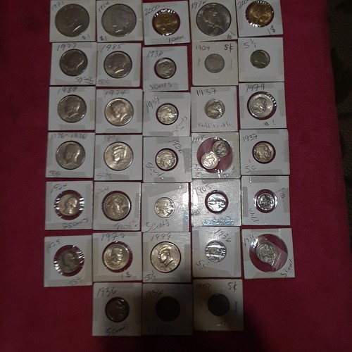LOT OF MIX US COINS AND BILLS 49 COINS 10 BILLS SEE PHOTOS | eBay