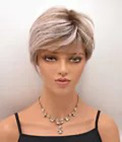 LINK Wig by ELLEN WILLE, Lavender Rooted, Mono Part + Partial Lace Frt ...