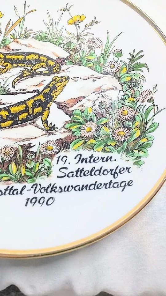 Collector's Plate German Salamander Intern Satteldorfer Jagsttal ...