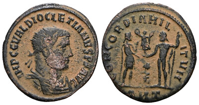Emperor Diocletian Roman Empire Bronze Antonianus Ancient Coin 286 ...