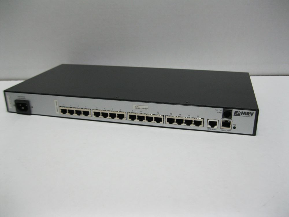 MRV LX-4016S-101 Console Server with 16 RS232 RJ45 ports internal V.90 ...