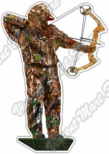 Archer Aim Target Bow Arrow Hunting Hunter Car Bumper Vinyl Sticker ...