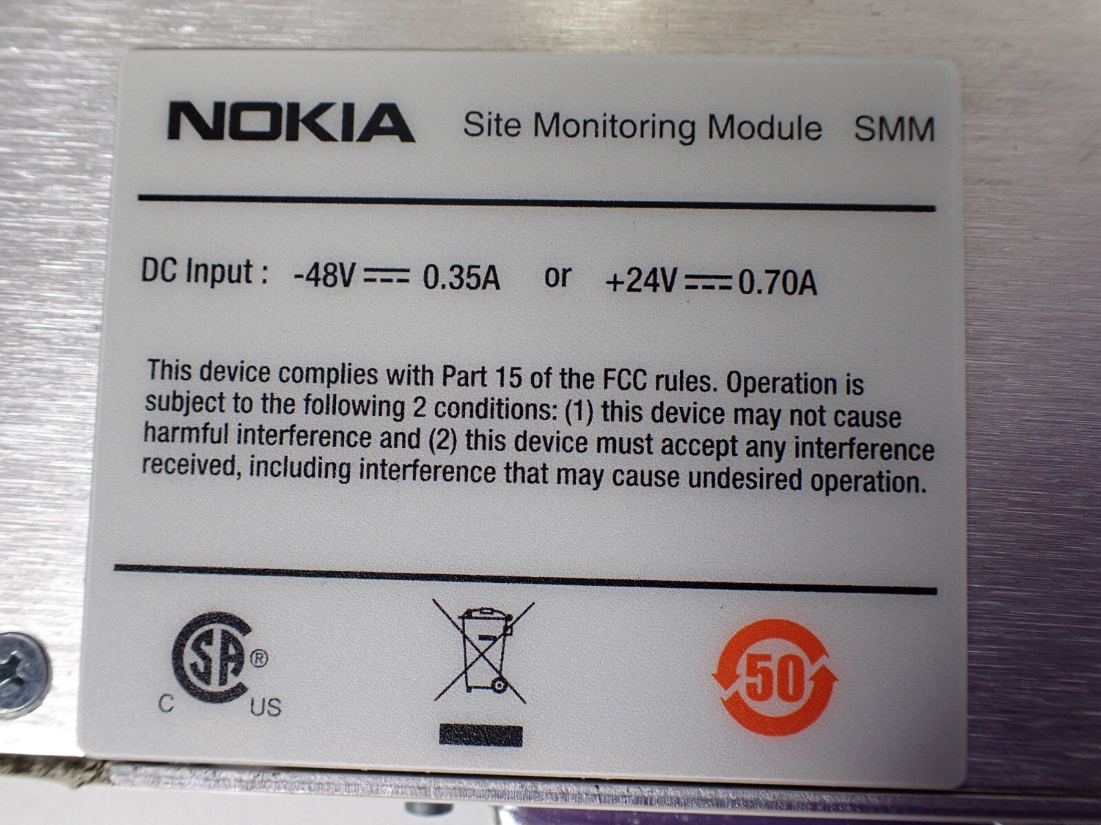 Nokia Monitoring Module SMMi SMM 3JR50552AD for sale online | eBay