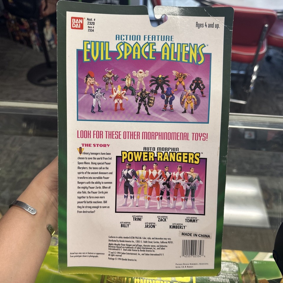 Mighty Morphin Power Rangers Evil Space Aliens Stinger Shooting Grumble ...