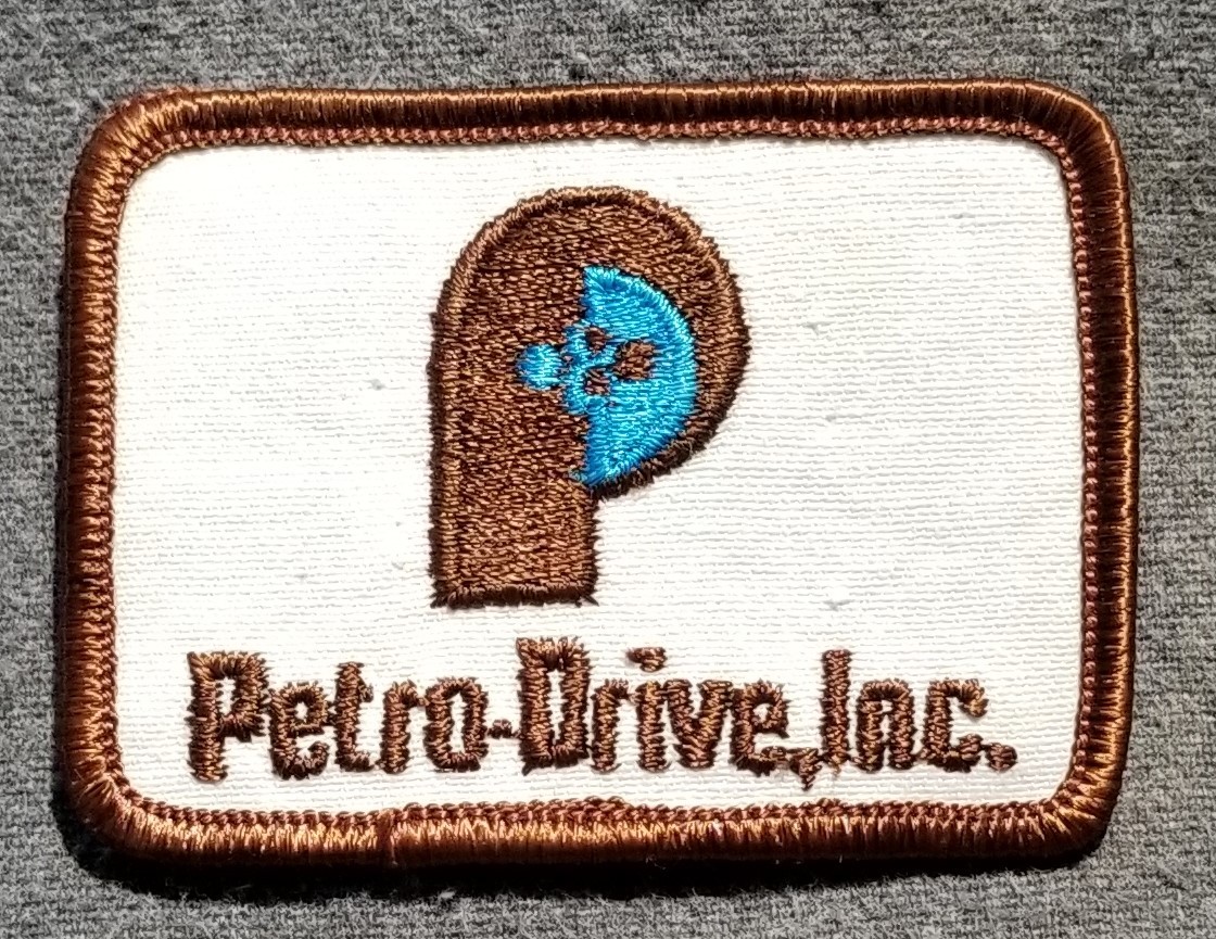 LMH PATCH Badge PETRO DRIVE Inc. Broussard Louisiana Brown P Logo | eBay