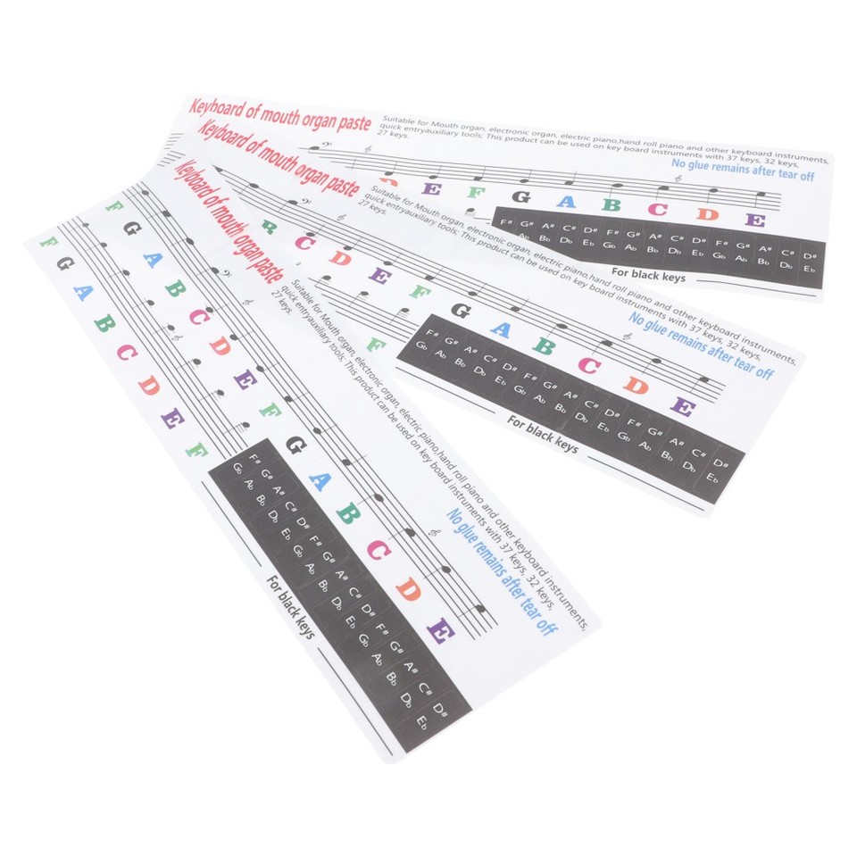 3 Pcs Keyboard Sticker Music Stickers for Kids Musical Instrument ...