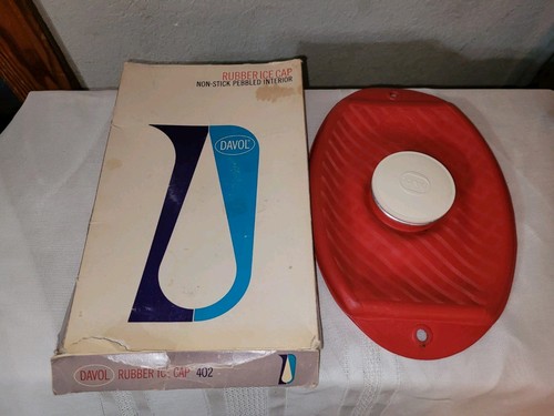 Vintage DAVOL No. 402 red ice cap bag - Made In USA | eBay
