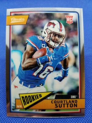 COURTLAND SUTTON 2018 Classics ROOKIE CHROME card DENVER BRONCOS SMU ...