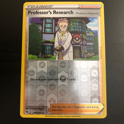 Professors Research 062/073 Reverse Holo Champions Path Pokemon Card ...