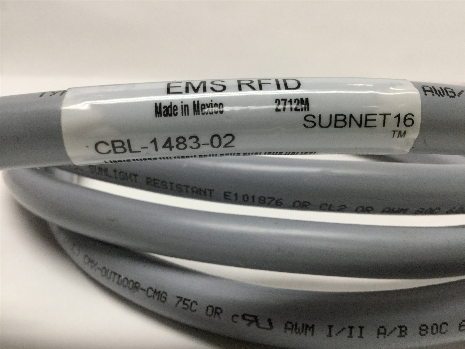 Balluff CBL-1483-01 DeviceNet ThickNet Drop Cable 5-Pin, 2 Meter, Male ...