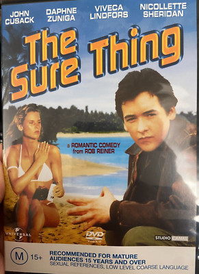 The Sure Thing region 4 DVD (80s 1985 Rob Reiner / John Cusack comedy ...