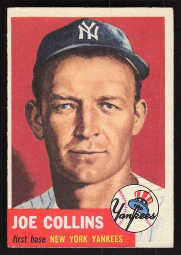 1953 TOPPS JOE COLLINS 9 VG-EX BASEBALL NEW YORK YANKEES | eBay