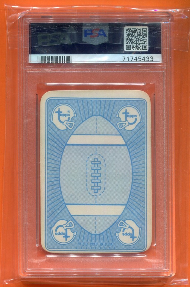 TERRY BRADSHAW PITTSBURGH STEELERS 1971 TOPPS GAME CARDS NFL #43 PSA 5 ...