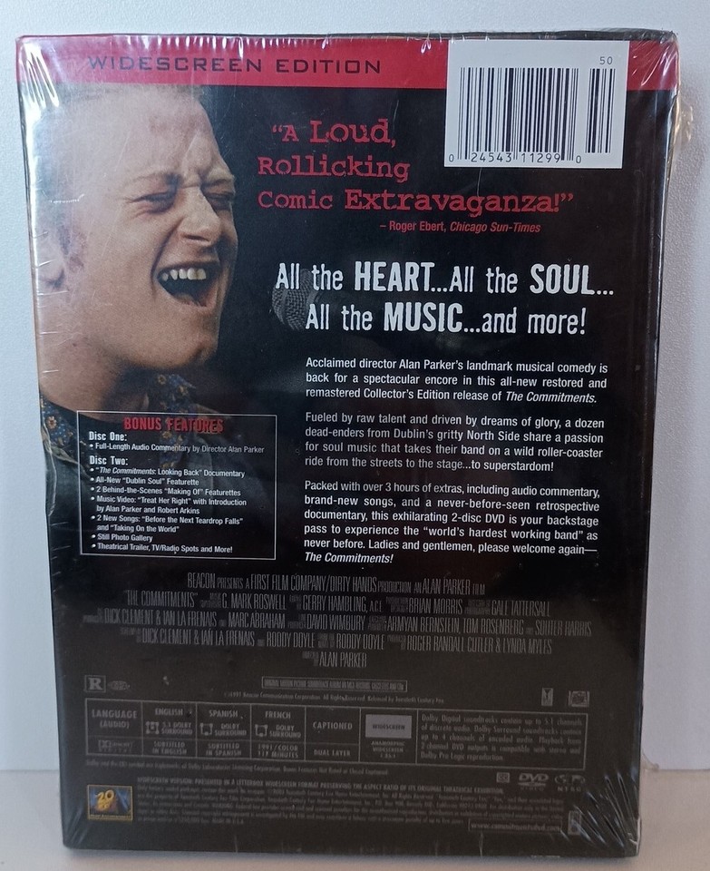 The Commitments (DVD, 2004, 2-Disc Set, Collectors Edition) New With Wear | eBay