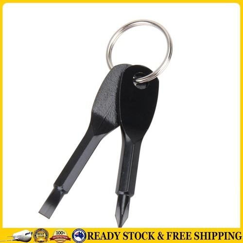 2Pcs Key Ring Screwdriver Set Outdoor Pocket Mini Tool with Keychain ...