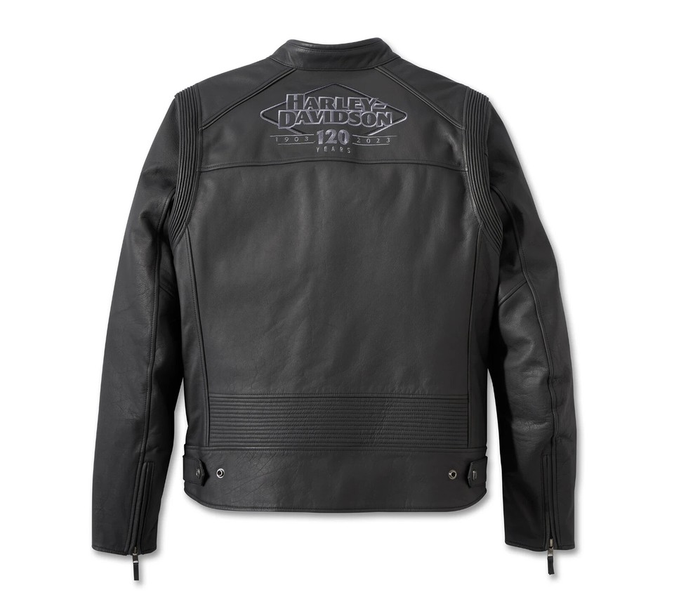 OEM Men's Harley Davidson 120th Anniversary Revelry Leather Jacket ...