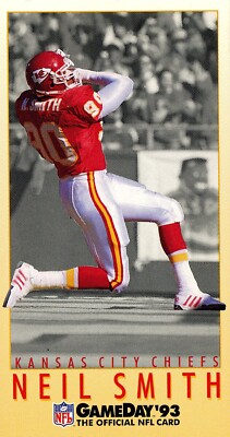 1993 GAMEDAY Neil Smith CHIEFS Nebraska CORNHUSKERS | eBay