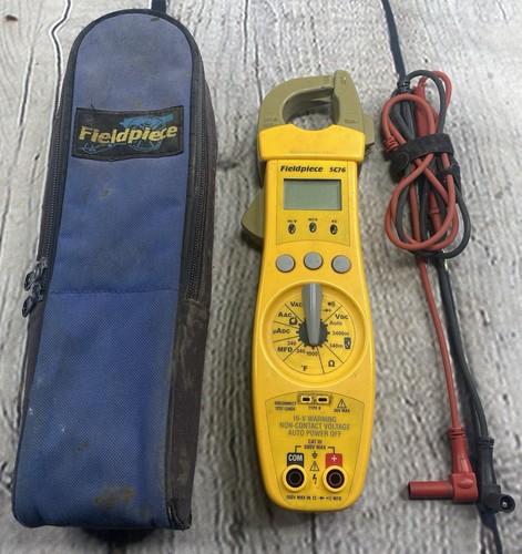 Fieldpiece SC76 HVAC/R Clamp Meter Temperature & Capacitance w/ Leads ...