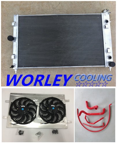 VIC-44mm radiator + shroud + RED hose for Commodore VZ LS1 LS2 SS V8 04 ...