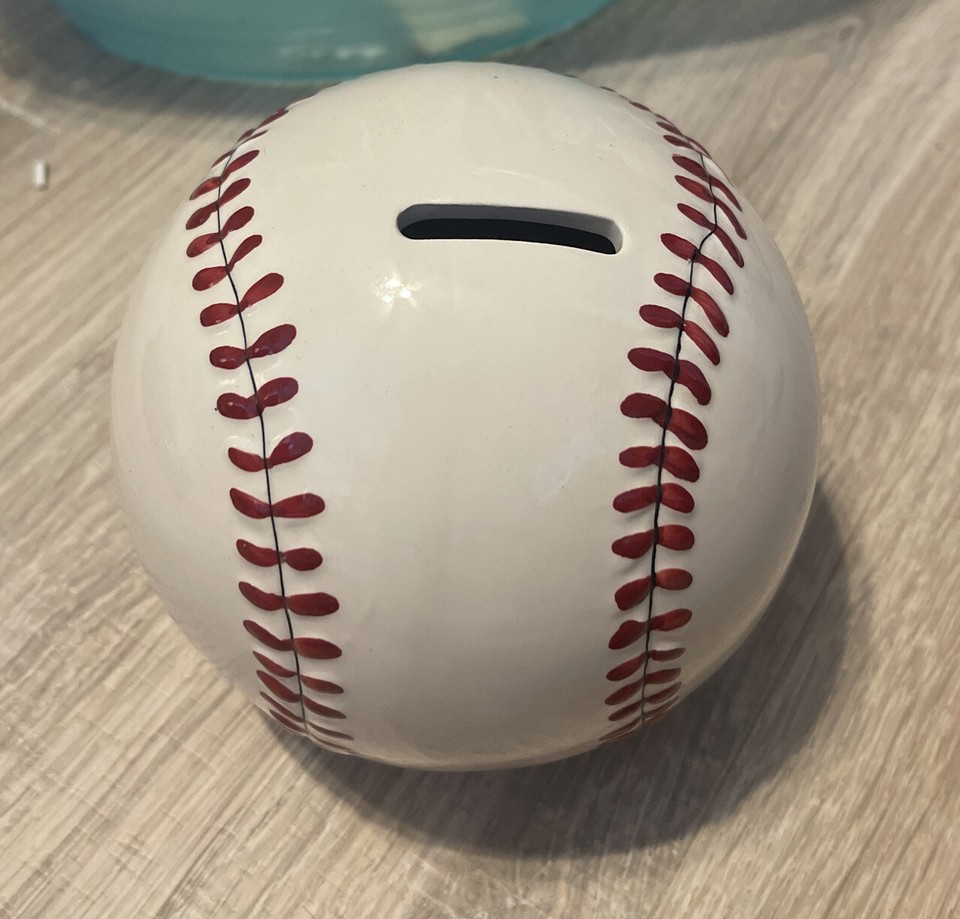 Baseball Ceramic Coin Bank | eBay