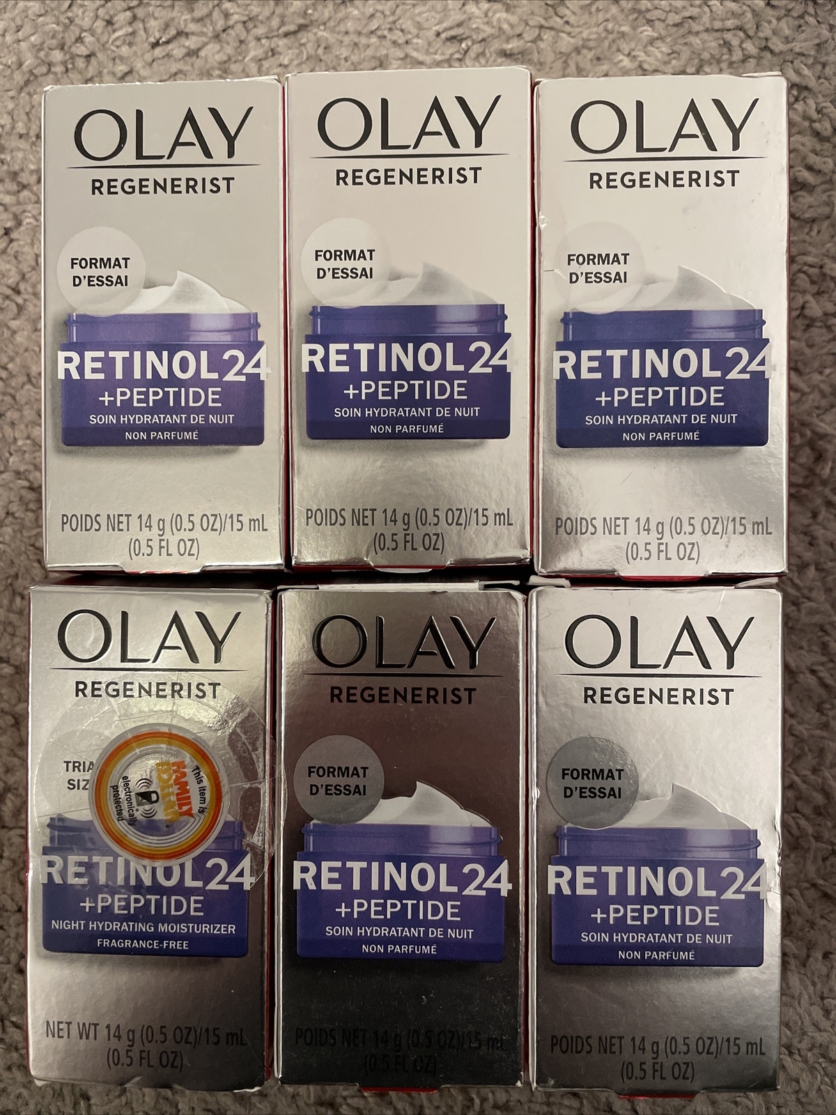 6 Boxes Olay Regenerist Retinol 24 Peptide Night Facial Moisturizer 0 ...