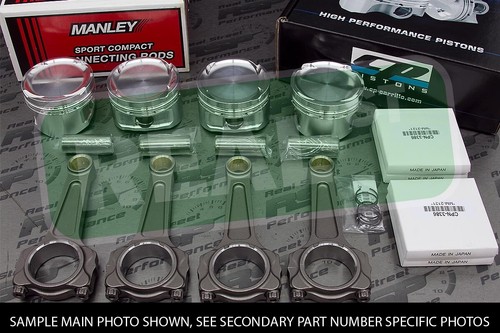 CP Pistons Manley Turbo Tuff Rods VTEC B20 W B16 or B18 head 84mm 11.5 ...