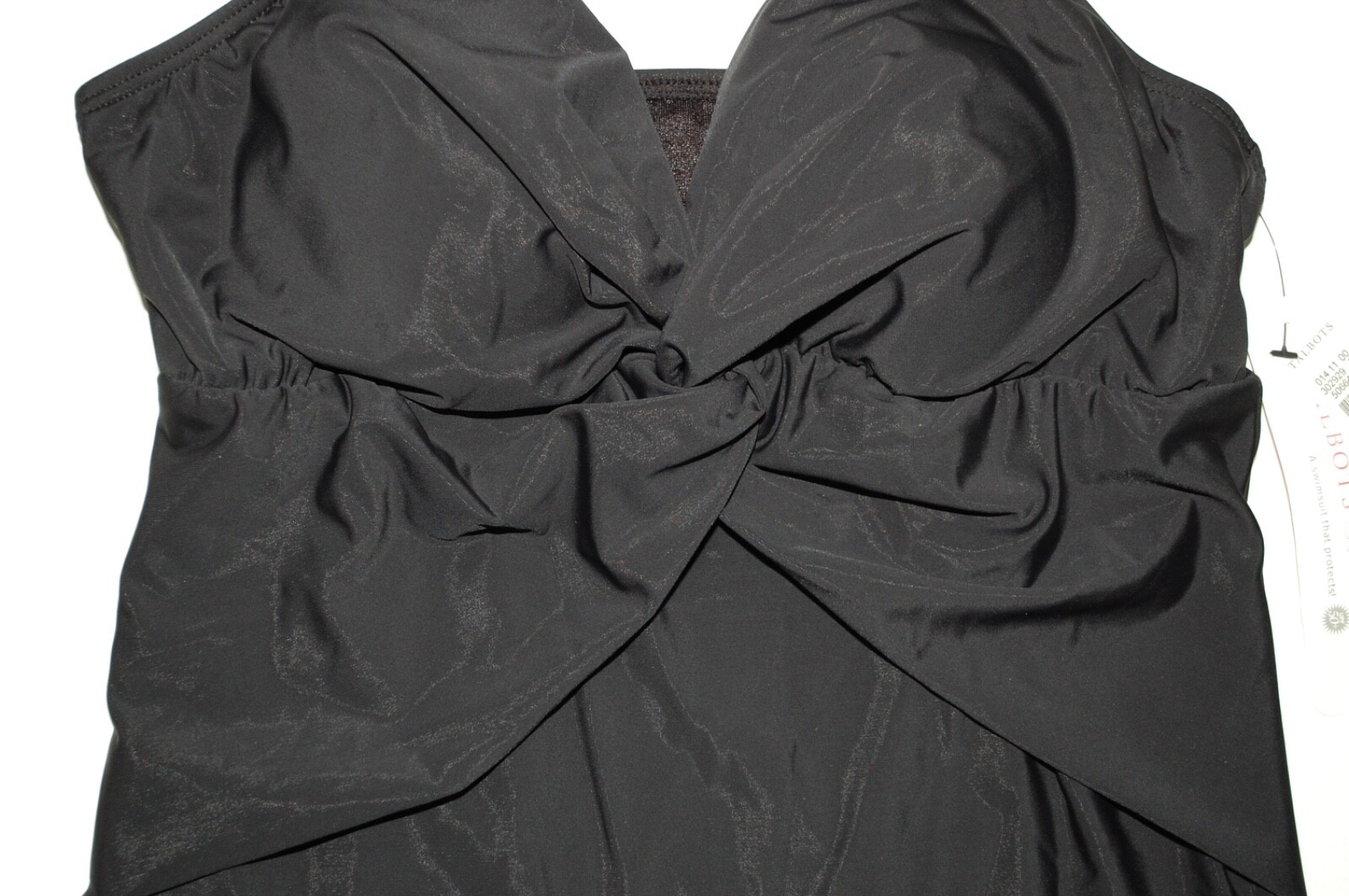 NEW Talbots Pandora Miraclesuit Tankini Top 8 Black Soft Cup Bra NWT ...