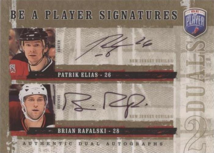 2006-07 Upper Deck Be a Player - Signatures Duals Patrik Elias, Brian ...