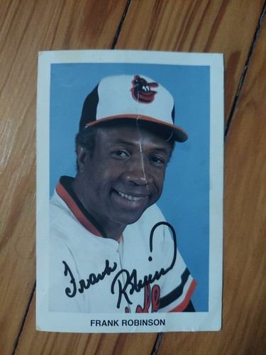 Frank Robinson Signed Baltimore Orioles Postcard MLB Baseball | eBay