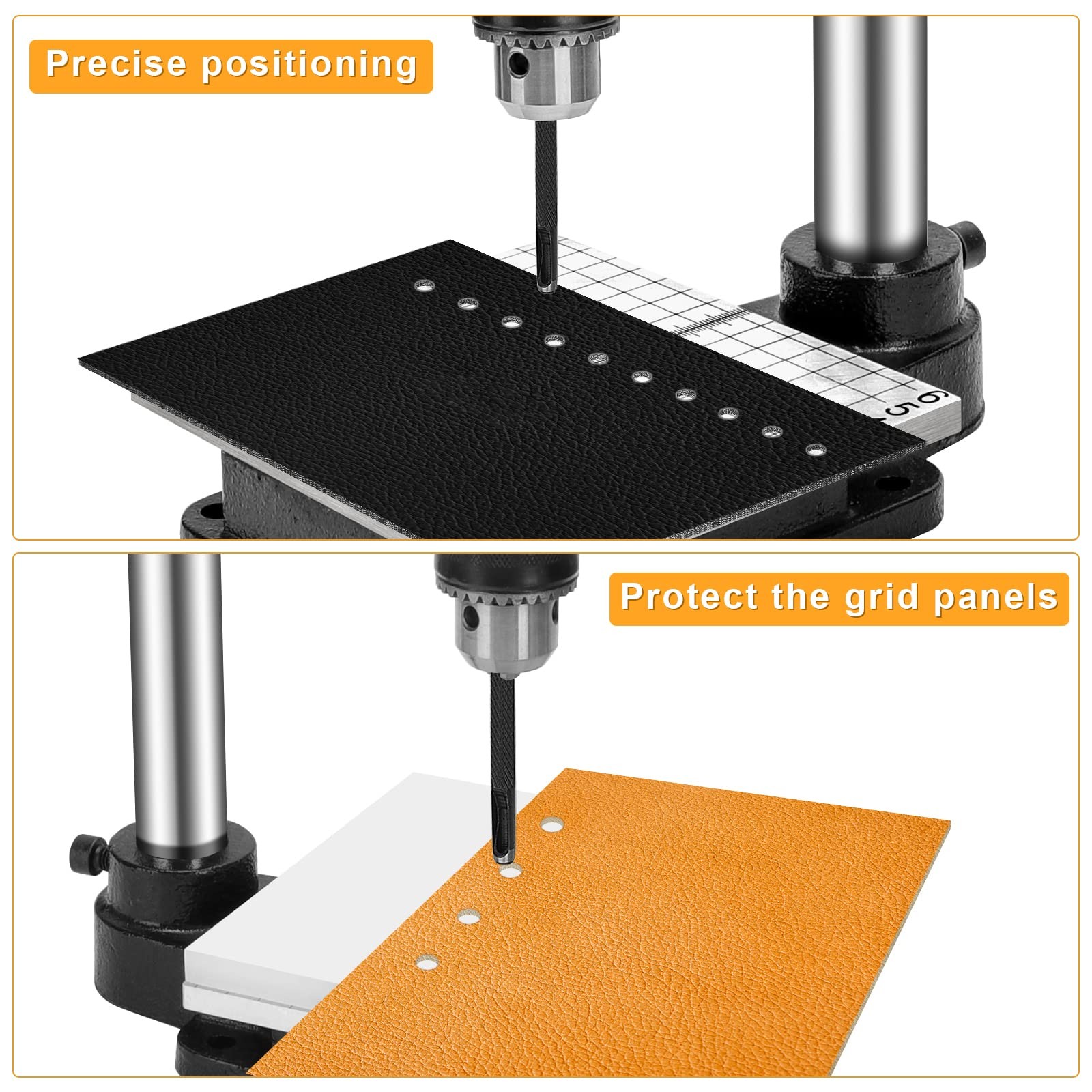 Leather Press Leather Hole Puncher Upgraded Hand Punching Machine for ...