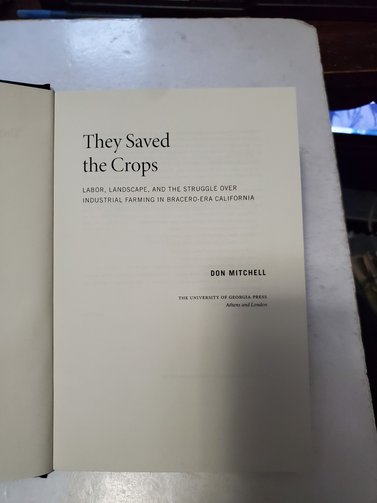 They Saved The Crops 2012 Don Mitchell UGA Press University Of Georgia ...
