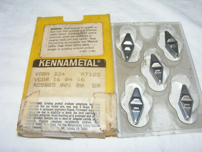5 - Kennametal Insert VPGR 334 KT125 VCGR 16 04 16 (C) | eBay