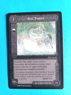 MIDDLE EARTH CCG LOTR WIZARDS LIMITED BLACK RARE FELL TURTLE | eBay