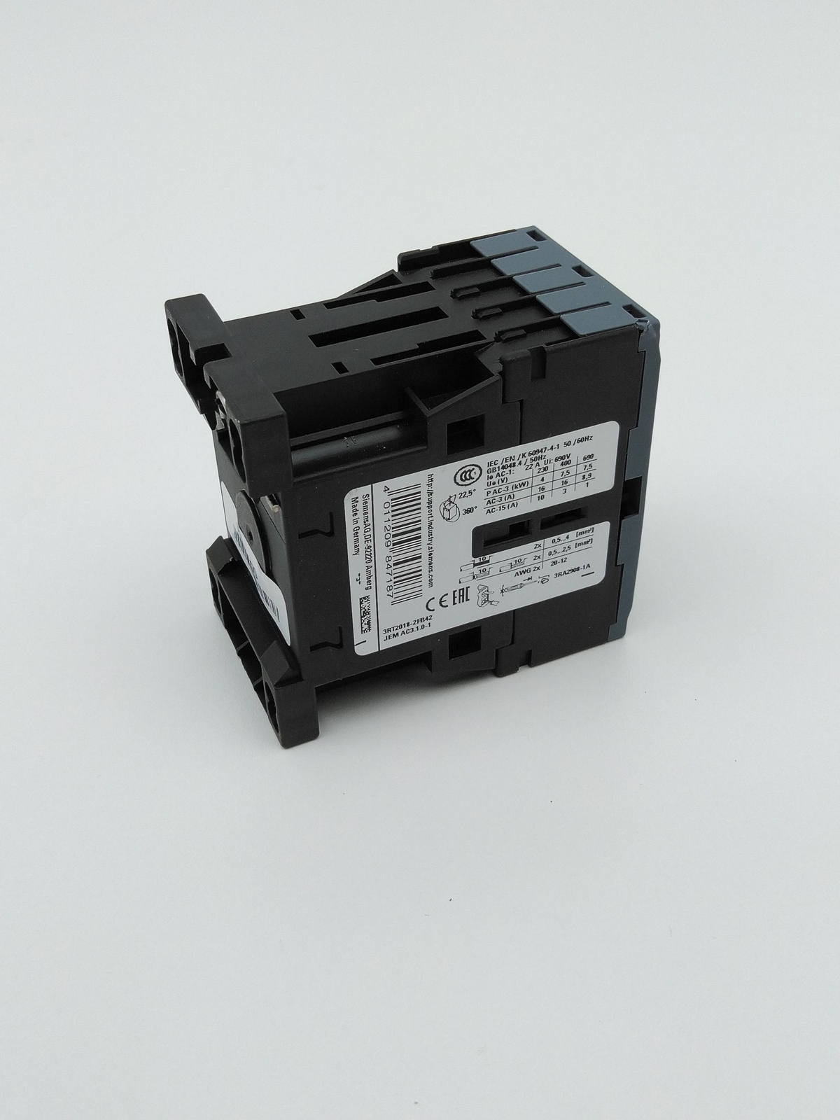 Siemens 3RT2018-2FB42 Contactor for sale online | eBay