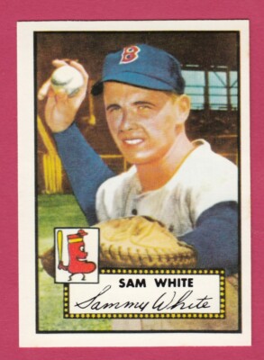 1952 Topps Reprint # 345 Sam White - Boston Red Sox | eBay