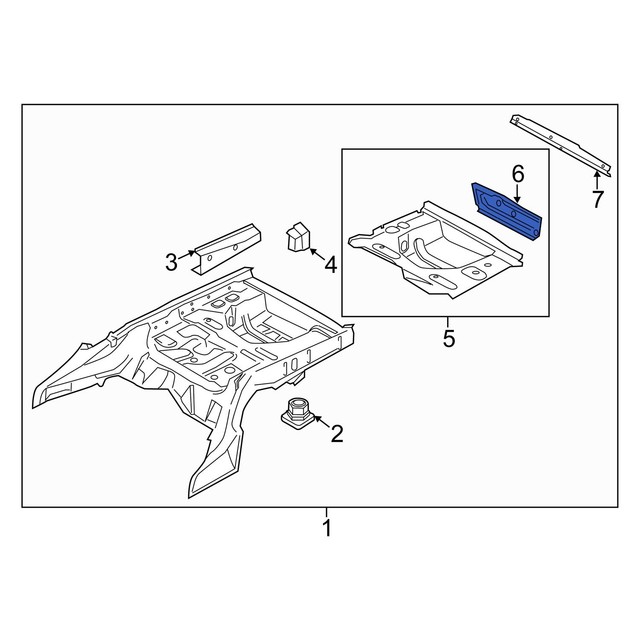 OE Genuine BMW Rear Body Panel 41347240434 F10 for sale online | eBay