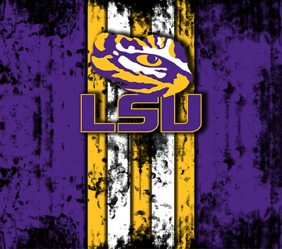 LSU Sublimation Print for 20oz Tumbler, Heat Transfer Print, Tumbler ...