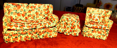 strawberry print living room set | eBay