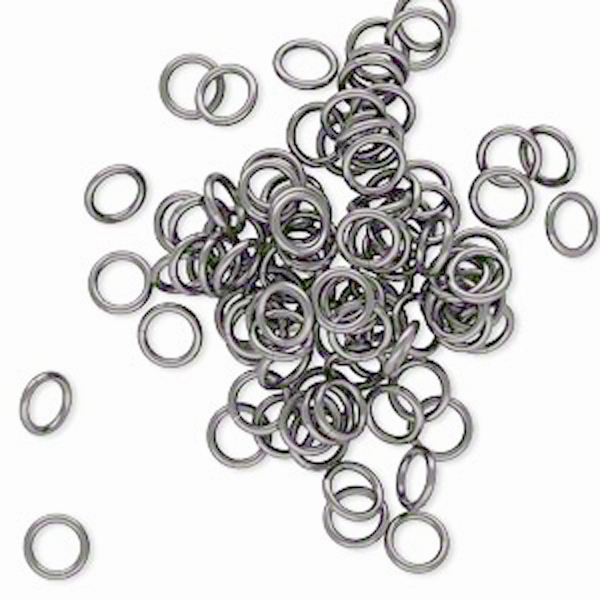 100 Gunmetal Plated Open 8MM Jump rings 20 Gauge Jumprings | eBay