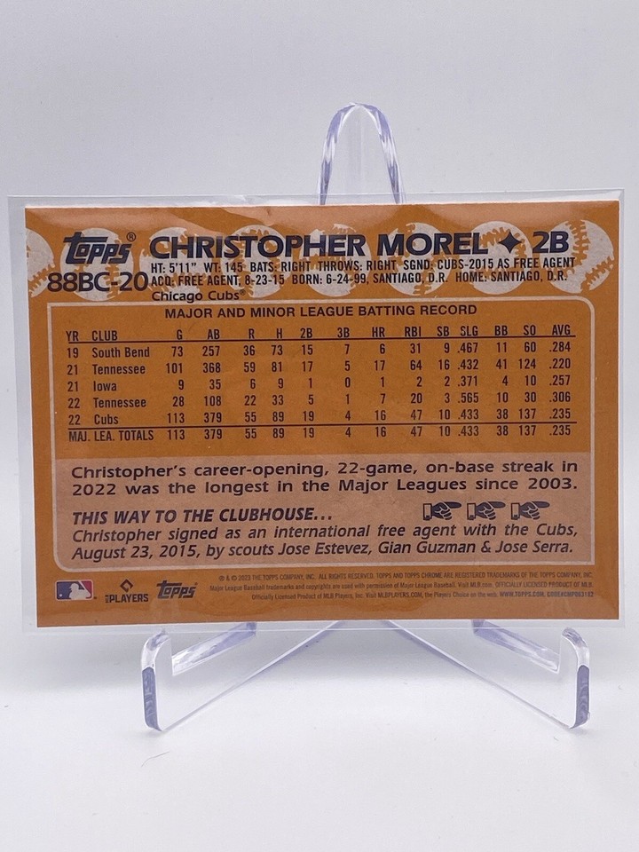 2023 Topps Chrome 35th Anniversary Refractor #88BC-20 Christopher Morel ...