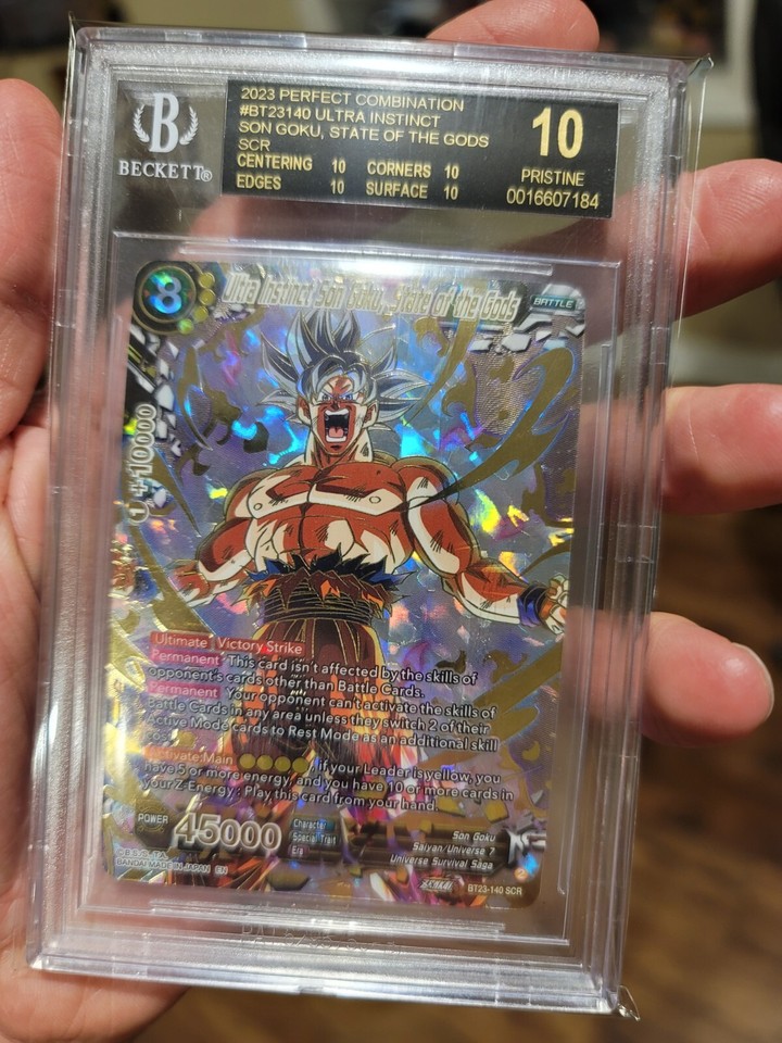 *BGS BLACK LABEL 10* Ultra Instinct Son Goku, State Of The Gods SCR # ...