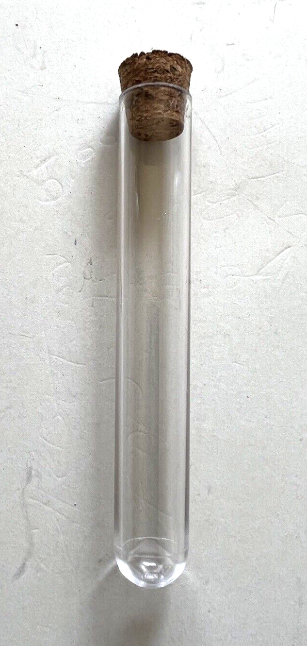 200 Plastic 3” Vials With Cork from USA Seller Test Tube Baby / Bridal ...