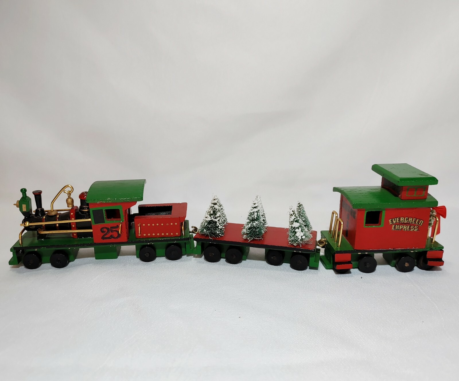 Vintage Roman Inc. Wooden Evergreen Express 1986 Christmas Display ...